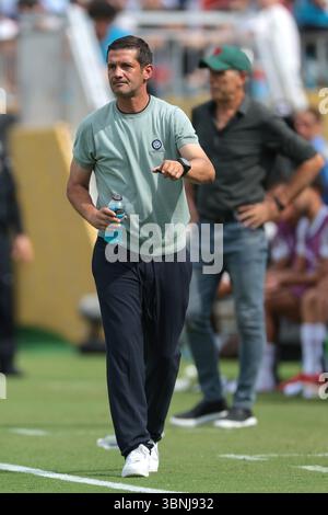Cristian Chivu, head coach of FC Internazionale, gestures during the ...