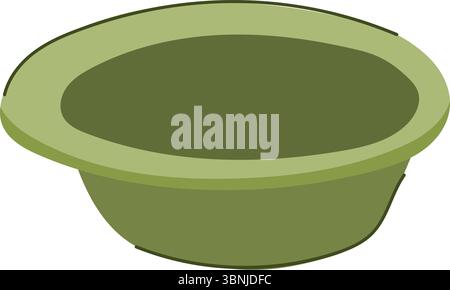 glass sauce dipping bowl cartoon vector illustration Stock Vector Image ...