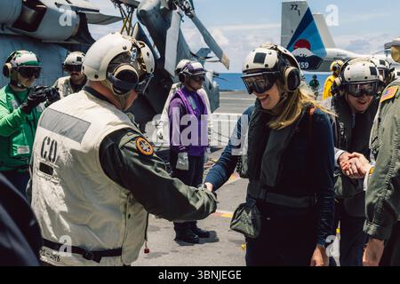 Capt. Timothy L. Waits, commanding officer, Nimitz-class aircraft ...