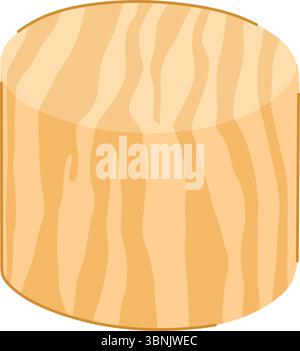 veneer wood platform cartoon vector illustration Stock Vector Image ...