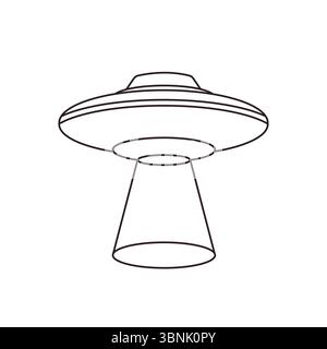 ufo alien flying saucer emoji symbol sign icon vector illustration ...