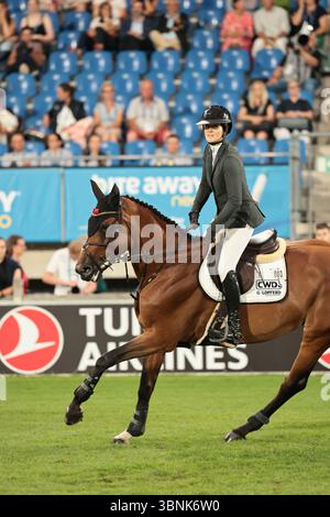 Stephi De Boer of Germany with Querida during the Turkish Airlines ...