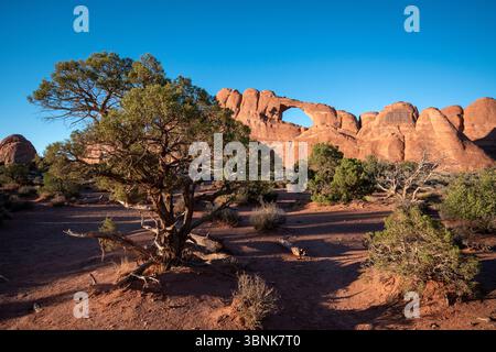 Panorama of Skyline Arch, Arches National Park, Utah, United States of ...