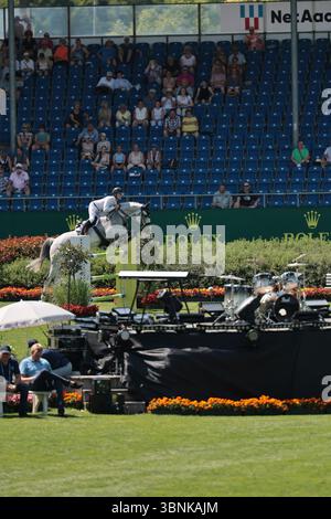 Felix Raude of Germany with Claude R during the German U25 Trophy of ...