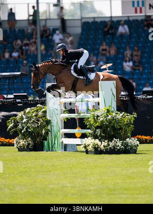 Marie Entwistle of Germany with Captain Jack 52 during the German U25 ...