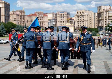 Kyiv, Ukraine - 28th July, 2025: Ukrainian activists standing with ...