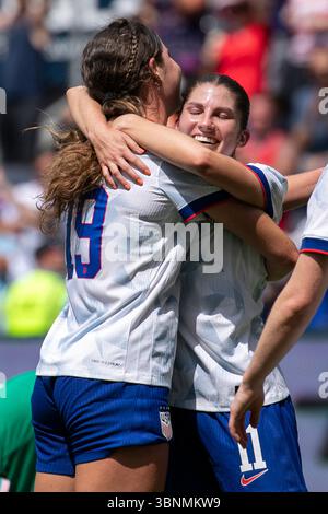 United States' Olivia Moultrie (13) during the second half of an ...