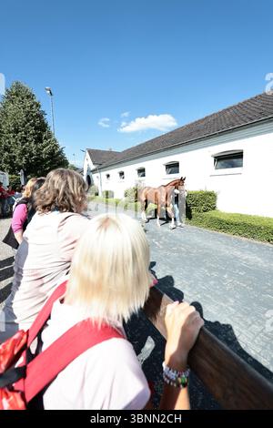William Levett of Australia with Sligo Candy Cane during the dressage ...