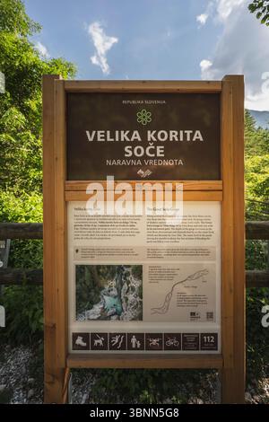The large Soca troughs (Velika korita Soce) and gorges along the Soca ...