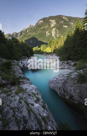 The large Soca troughs (Velika korita Soce) and gorges along the Soca ...