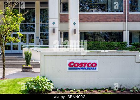 ISSAQUAH, WA, USA, JUNE 1, 2025: Costco world headquarters exterior and ...