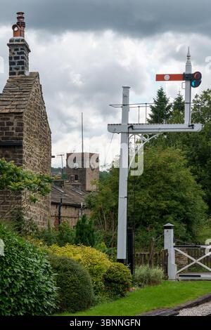 Oakworth Station on the Keighley & Worth Valley preserved Steam Railway ...