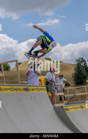 Vincent Matheron skateboarding Munich Mash Munich Germany on 06.28.2025 ...