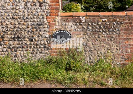 The old Tithe Barn, Happisburgh, Norfolk Stock Photo - Alamy