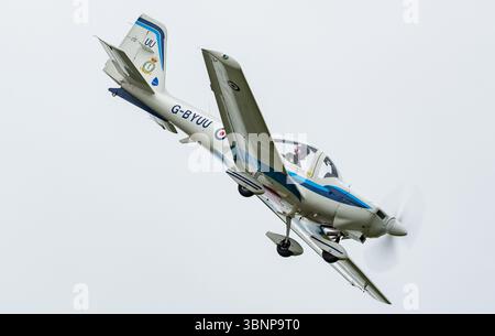 Grob G115E Tutor of the RAF Tutor Display performs in the flying ...