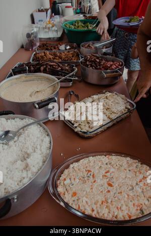 Festive buffet table with many snacks and appetizers Stock Photo - Alamy