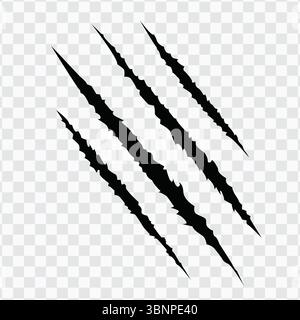 "Claw Marks Icon Set - Scratch Symbols Design Stock Vector Image & Art ...