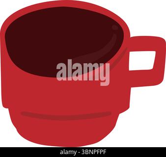 Coffee icon, breakfast drink cafe, cappuccino, hot simple isolated ...