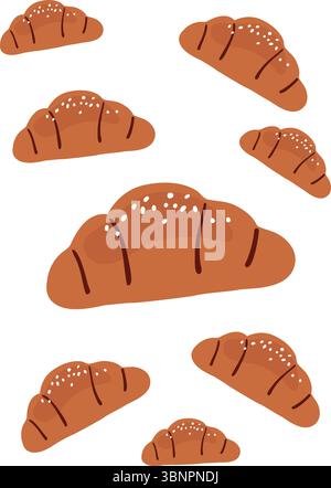 bread kawaii breakfast Stock Vector Image & Art - Alamy