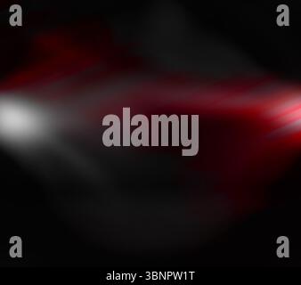 Dynamic white and red lines of light. Light from central point Stock ...