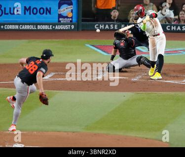 Arizona Diamondbacks shortstop Geraldo Perdomo (2) in the first inning ...