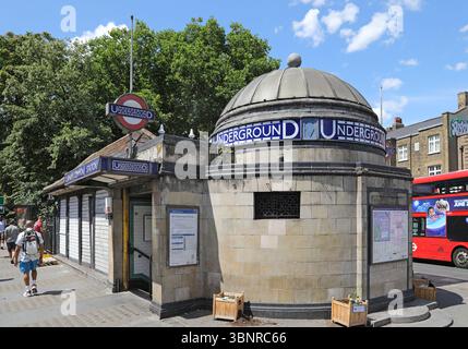 Clapham, London, UK. Junction of Long Road and Clapham Common South ...