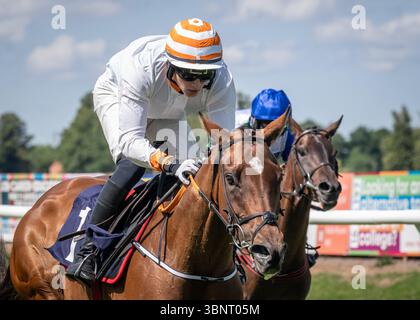 Jockey - Josh Halford at Worcester Racecourse on 02 July 2025 Stock ...