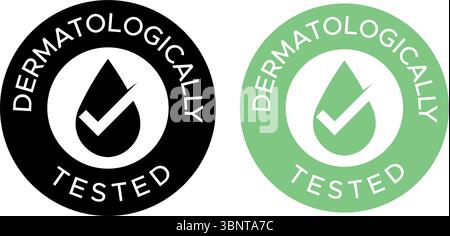 Dermatologically Tested Vector Stamp - Skincare Certification Badge ...
