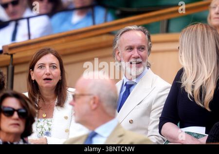 Marcus Wareing and his wife Jane in the Royal Box on day five of the ...