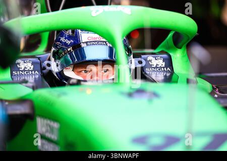 #97 Paul Aron (EST) Stake F1 Team Kick Sauber (CHE) Sauber C45/Ferrari ...