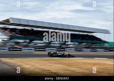 Mercedes AMG F1 Team W16, mechanical detail front suspension during the 2025 Formula 1 Qatar ...