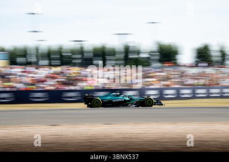 14 ALONSO Fernando (spa), Aston Martin F1 Team AMR24, action, rain, pluie, during the 2025 ...