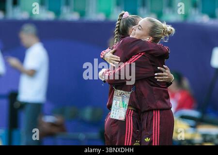 Selina Cerci (Deutschland, #15) und Team sind enttauescht ueber die 4:1 ...
