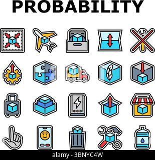 portability convenience product icons set vector Stock Vector Image ...