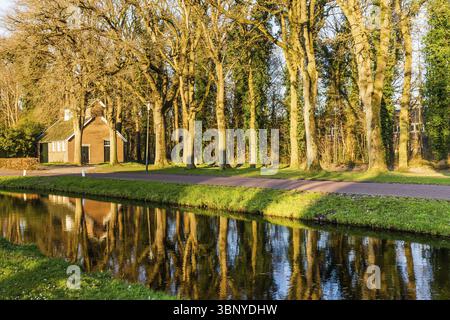 Historic site Veenhuizen with historical buildings and houses in ...