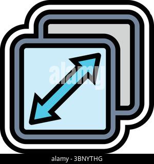 universal fit color icon vector illustration Stock Vector Image & Art ...