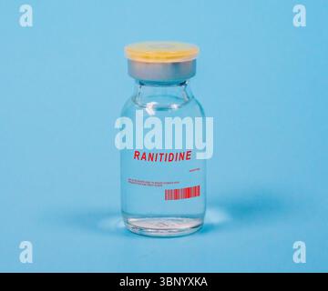 An H2 blocker used to reduce stomach acid production and treat ulcers ...