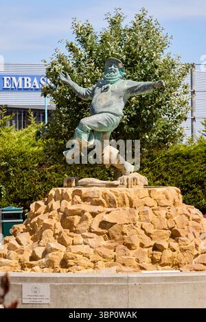The statue of the Jolly Fisherman in Skegness celebrates the town's ...