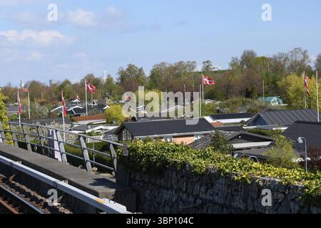 Copenhagen,Denmark , 26 April 2020. Blloms on cherrt trees a summer ...