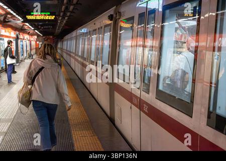 In the city metro. Rome Stock Photo - Alamy