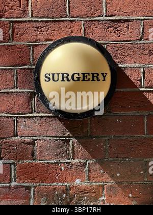 Old Fashioned Surgery Sign for Doctor's GP Surgery, Bloomsbury, London ...