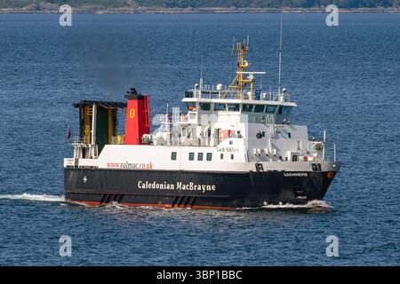 The Caledonian MacBrayne (CalMac) ferry Lochnevis operates from Mallaig ...