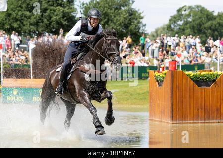 Jérôme Robiné of Germany riding Black Ice during the cross country at ...