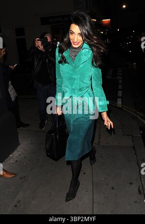 Amal Clooney spotted in London, England on 7th October 2015.CAP/AOU ...
