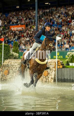 Lara De Liedekerke-Meier of Belgium with Kiarado d'Arville during the ...