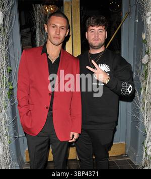 Ethan Aveiro and Richard Sales at the "Kavos Weekender" reality TV show ...