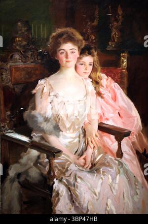 Mrs Fiske Warren (Gretchen Osgood) and her Daughter Rachel 1903 by John ...