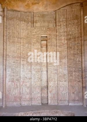 A photograph of a relief within the tomb of Unas, built in the 24th ...