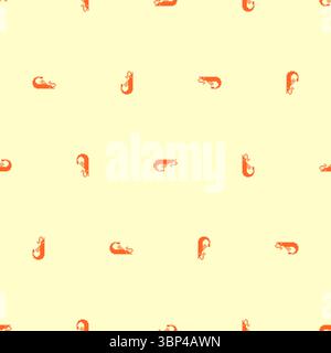 Shrimp pixel art pattern seamless. Sea shrimp 8 bit background ...