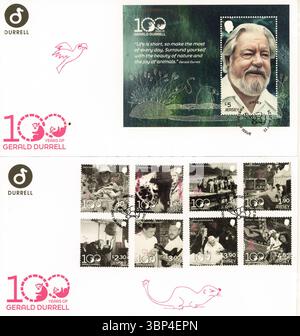 100 Years of Gerald Durrell: Conservation stamps issued Jersey Post to ...